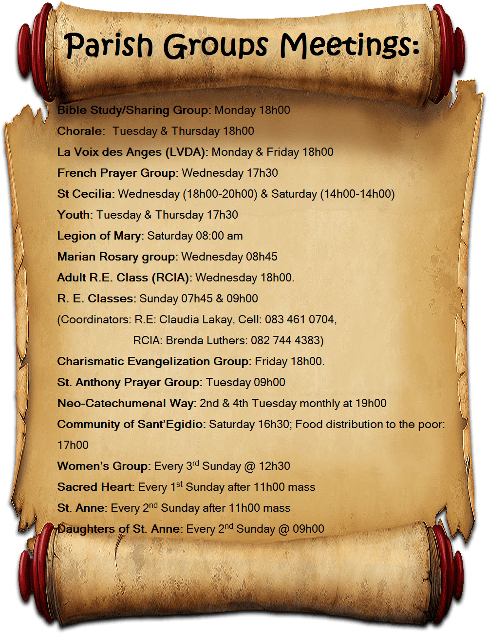 Parish Groups – St. Martin de Porres Catholic Church Sunnyside